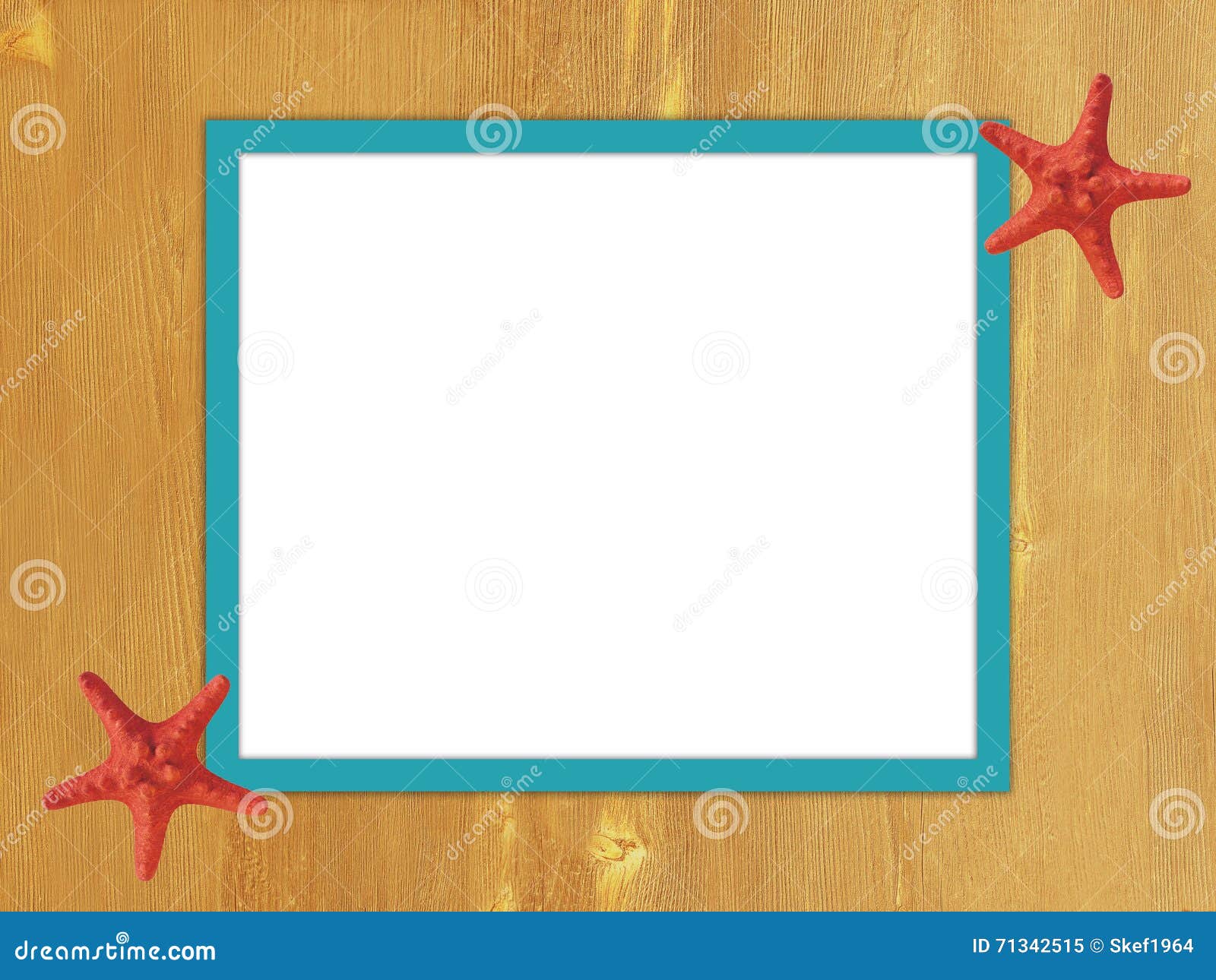 Marco De La Turquesa En Fondo De Madera Imagen de archivo - Imagen de ...