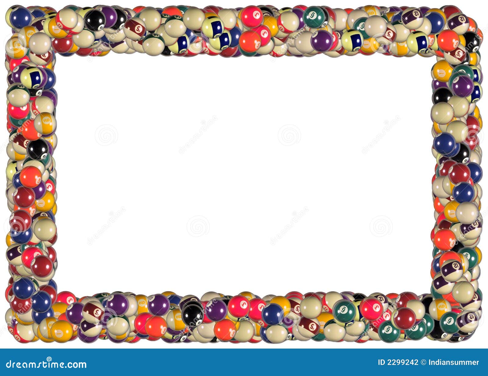 Marco De Las Bolas De Billar Stock de ilustración - Ilustración de azul ...