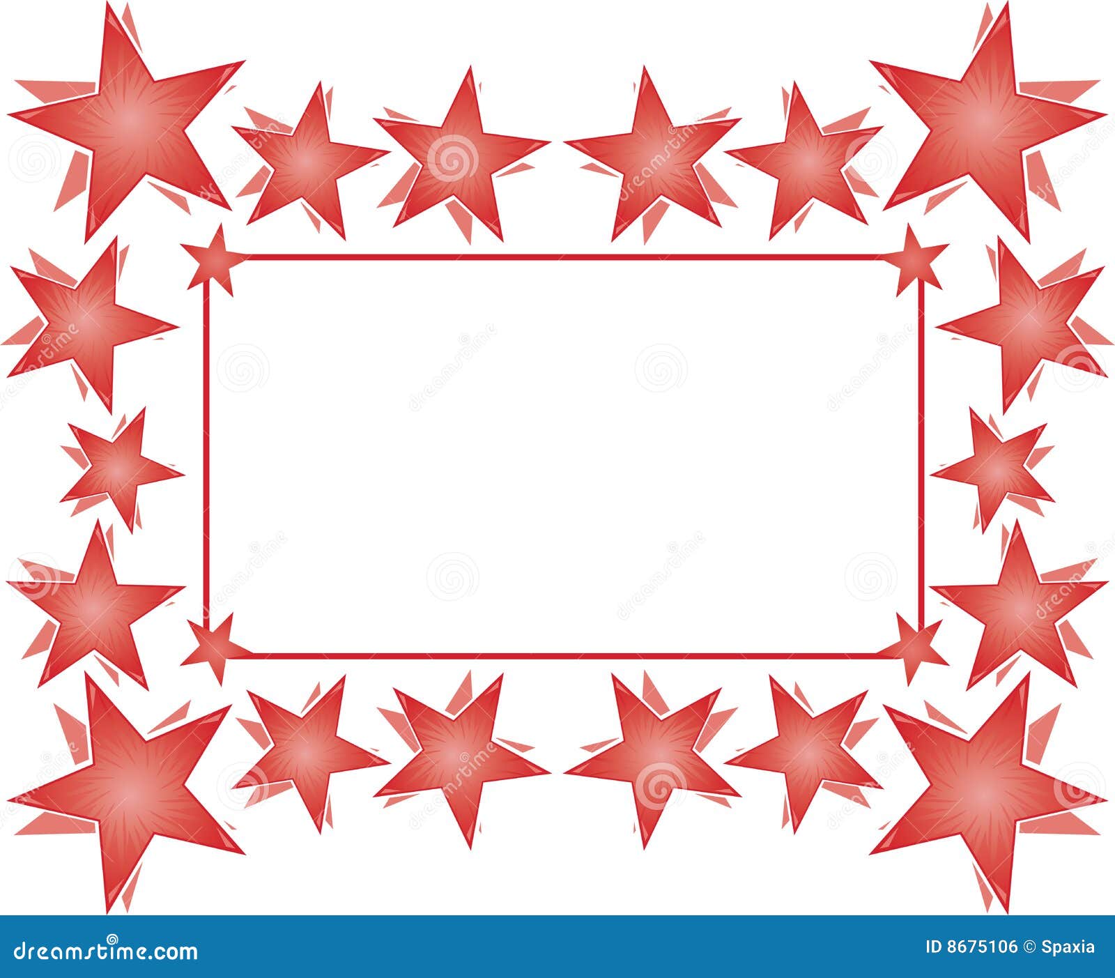 Marco de las estrellas ilustración del vector. Ilustración de licencia ...