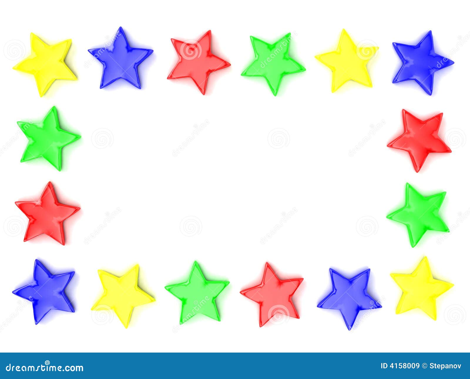 Marco De Las Estrellas Multicoloras Imagen de archivo - Imagen de ...