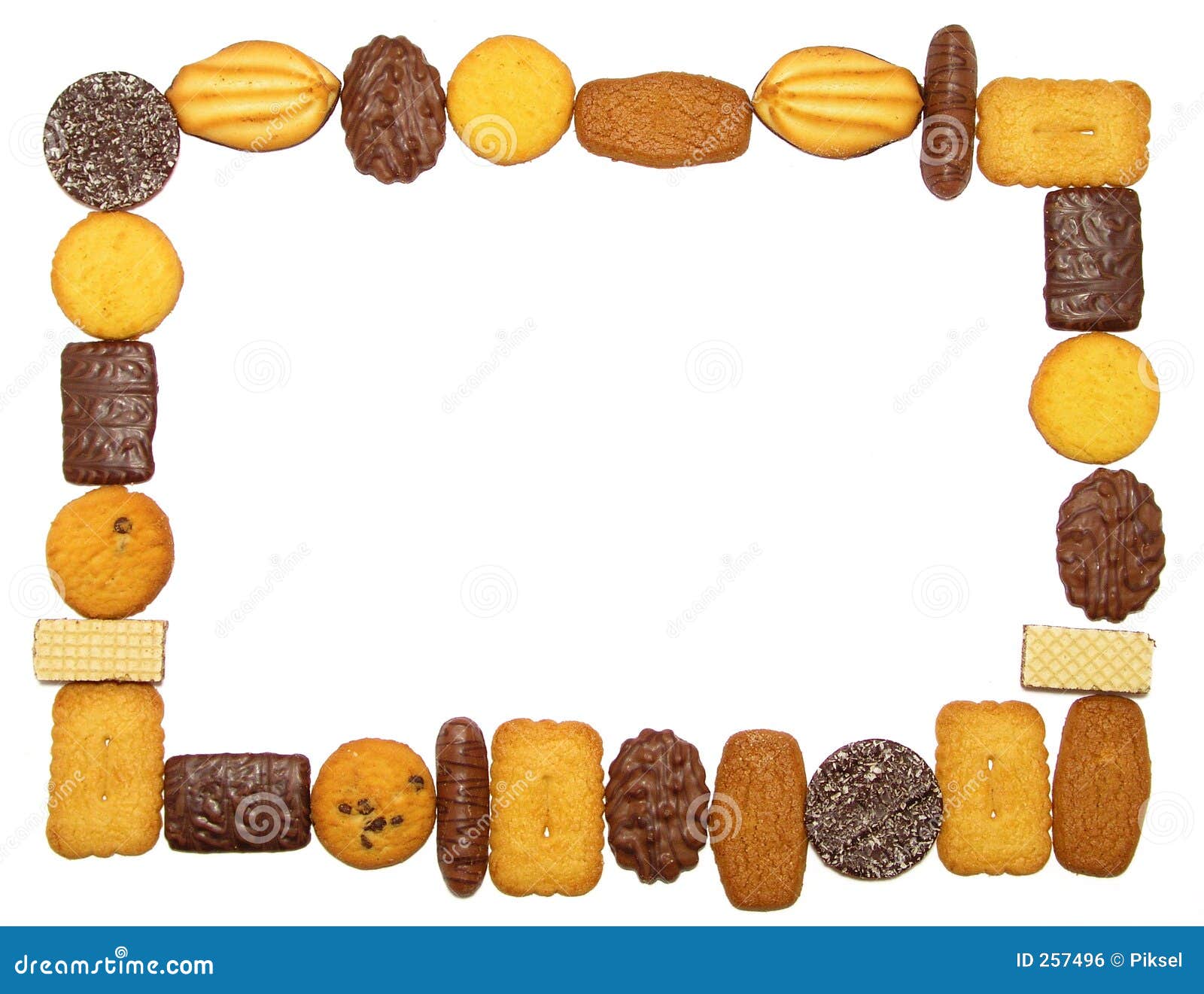Marco de las galletas foto de archivo. Imagen de galletas - 257496