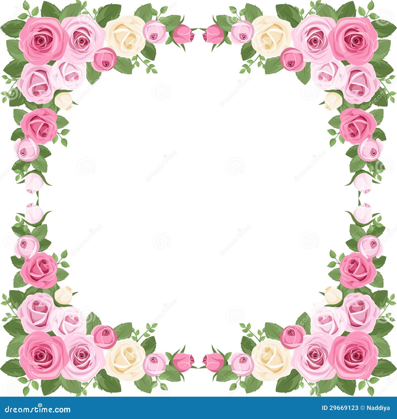 Clip Art De Marco De Fotos Adornado De Color Rosa Marcos Y Bordes Para