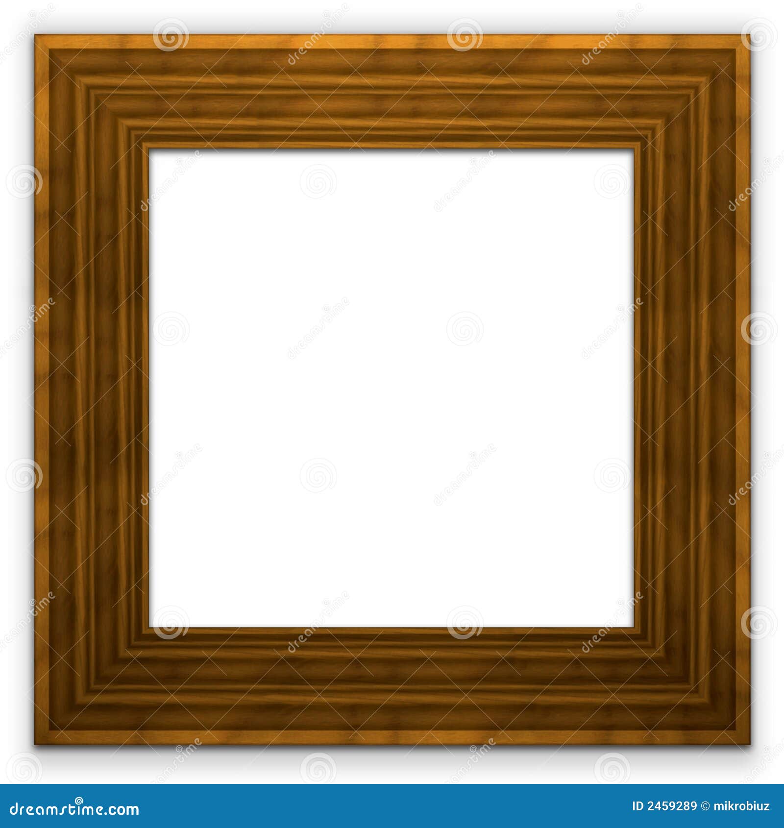 Marco De Madera Ancho Cuadrado Imagen de archivo - Imagen de museo ...