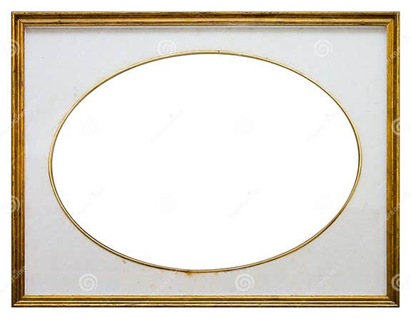 Marco de madera oval foto de archivo. Imagen de borde, truncamiento ...