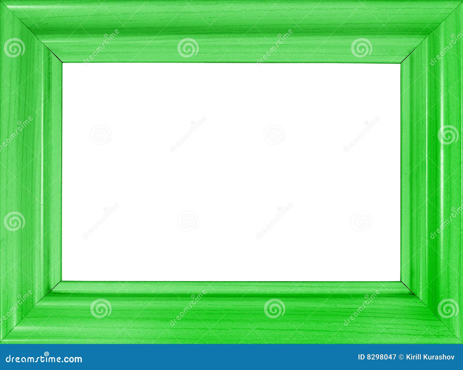 Marco De Madera Verde Claro Imagen de archivo - Imagen de marco, modelo ...