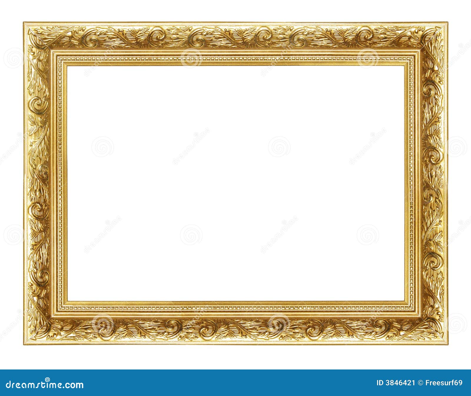 Marco de oro 2 imagen de archivo. Imagen de tallado, rico - 3846421