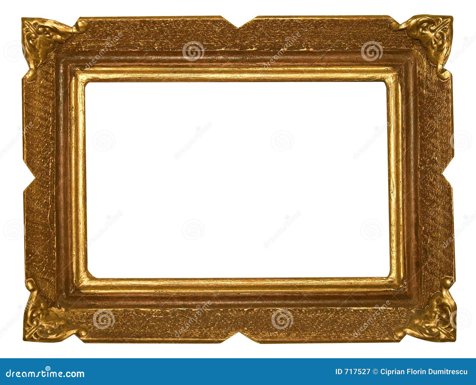 Marco de oro antiguo imagen de archivo. Imagen de dorado - 717527