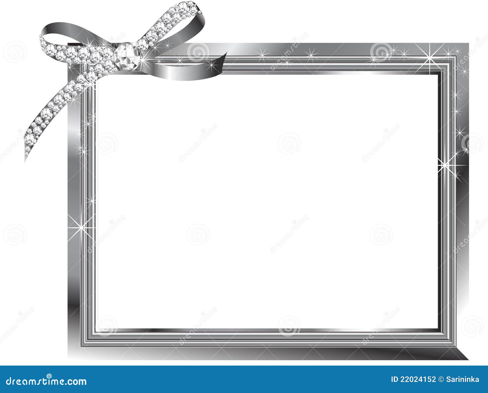 Marco de plata ilustración del vector. Ilustración de invierno - 22024152