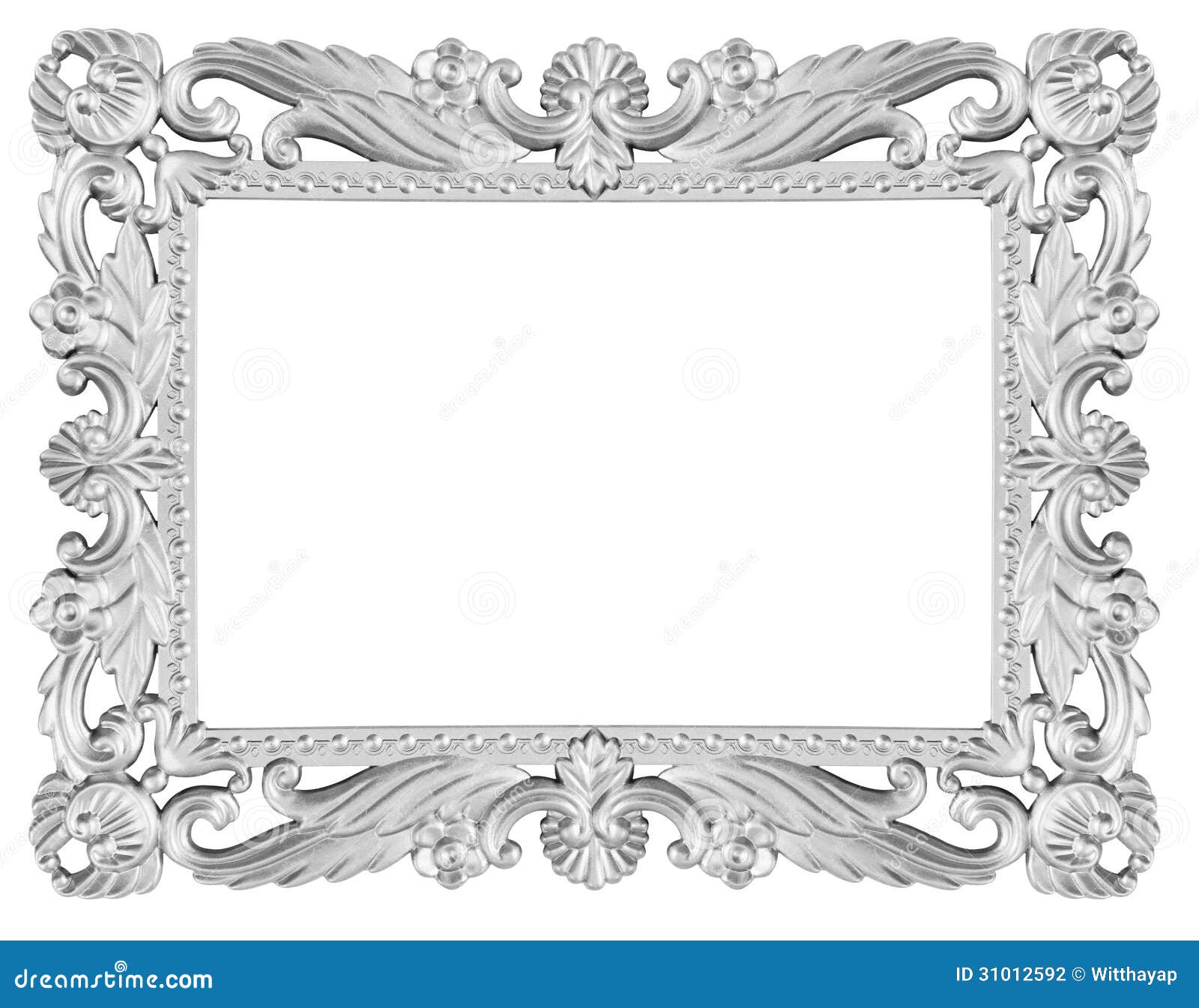 Marco de plata foto de archivo. Imagen de museo, ornamento - 31012592