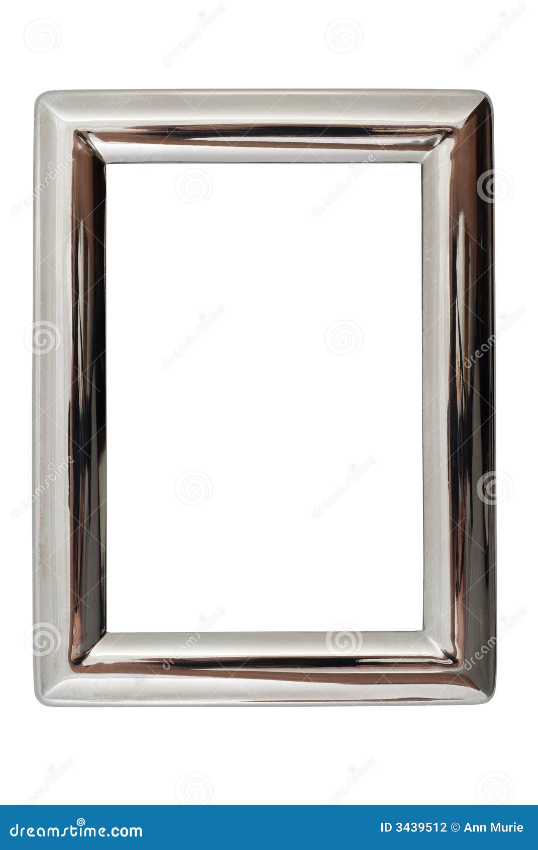 Marco de plata foto de archivo. Imagen de cromo, elemento - 3439512