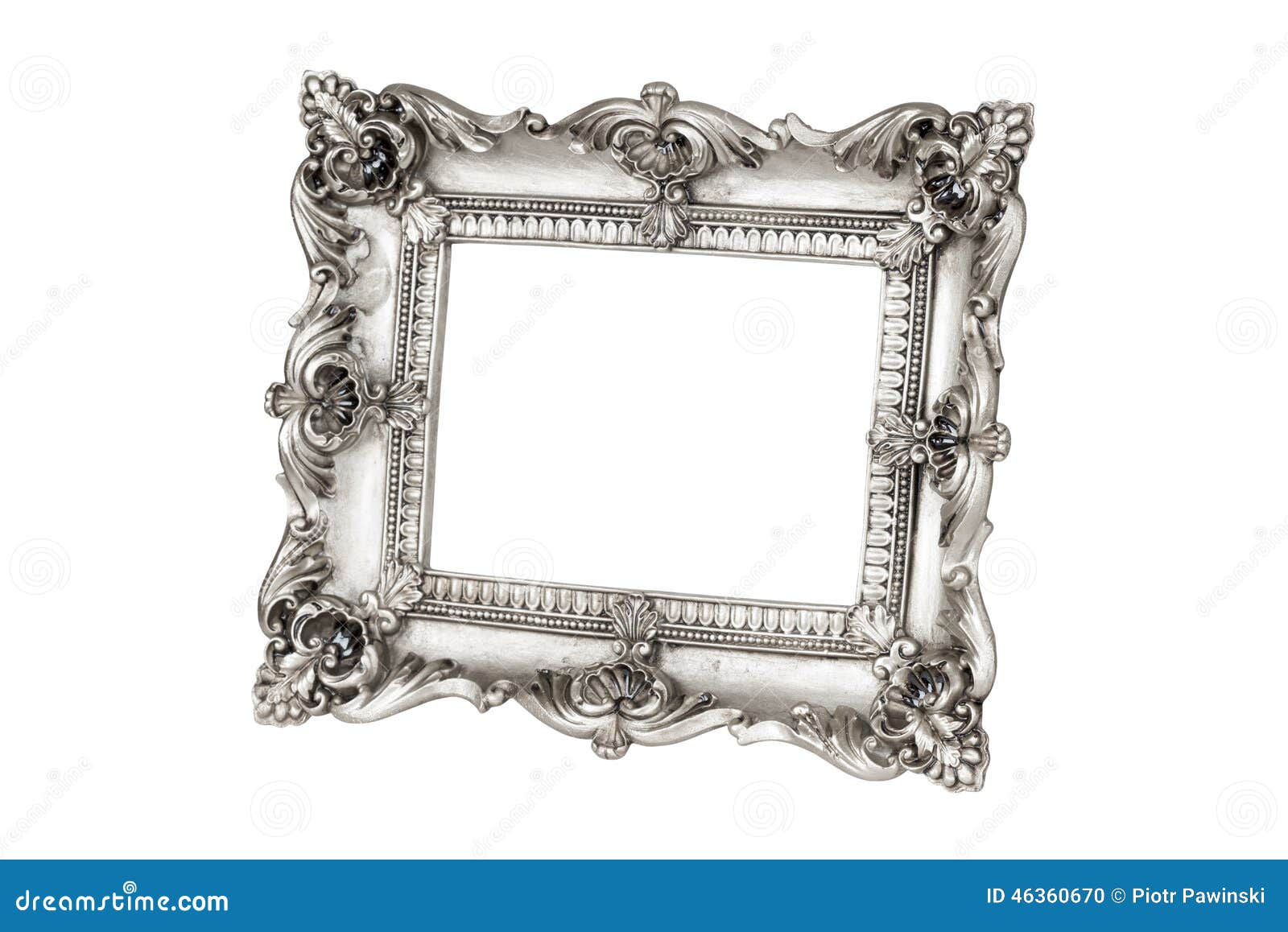 Marco de plata foto de archivo. Imagen de plata, sostenedor - 46360670