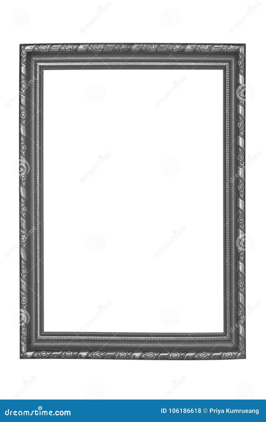 Marco De Plata Aislado En El Fondo Blanco Foto de archivo - Imagen de ...