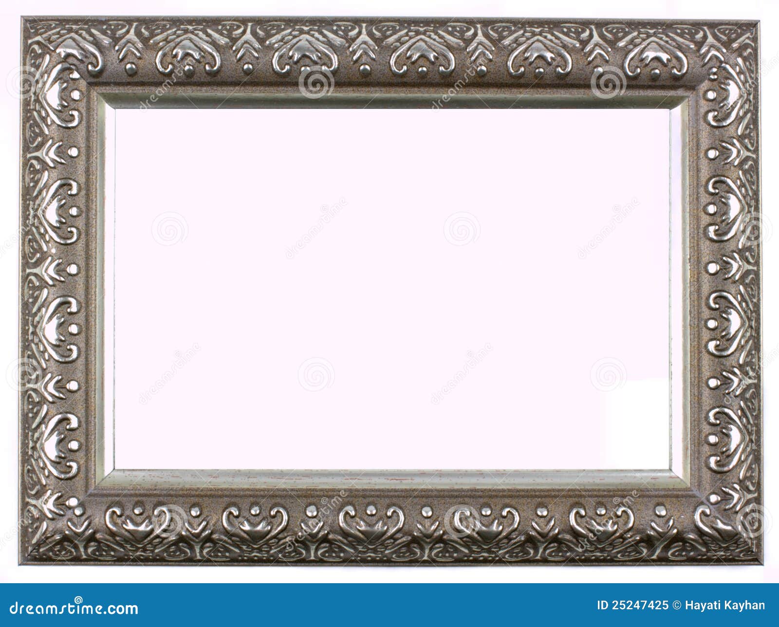 Marco de plata antiguo imagen de archivo. Imagen de detalle - 25247425