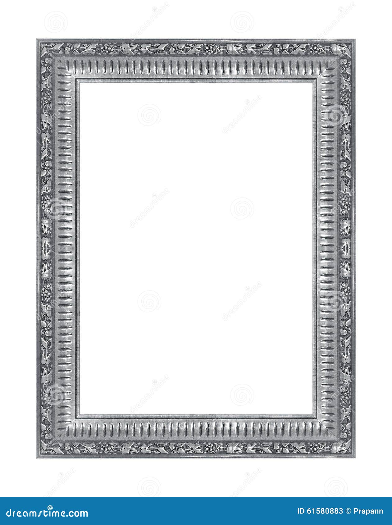 Marco De Plata Antiguo En El Fondo Blanco Imagen de archivo - Imagen de ...