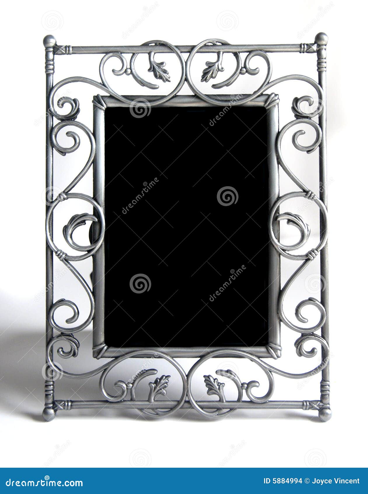 Marco De Plata De La Foto En Blanco Foto de archivo - Imagen de plata ...