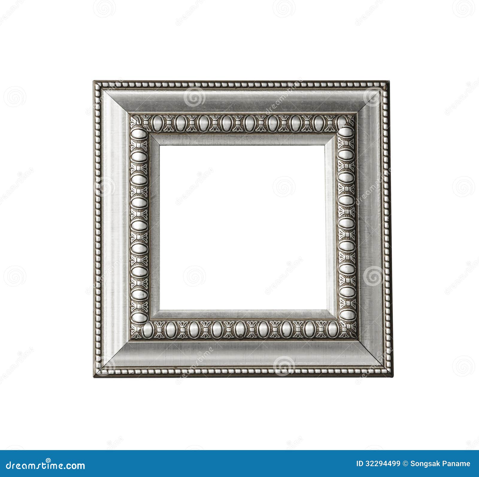 Marco De Plata Del Vintage Aislado Imagen de archivo - Imagen de ...