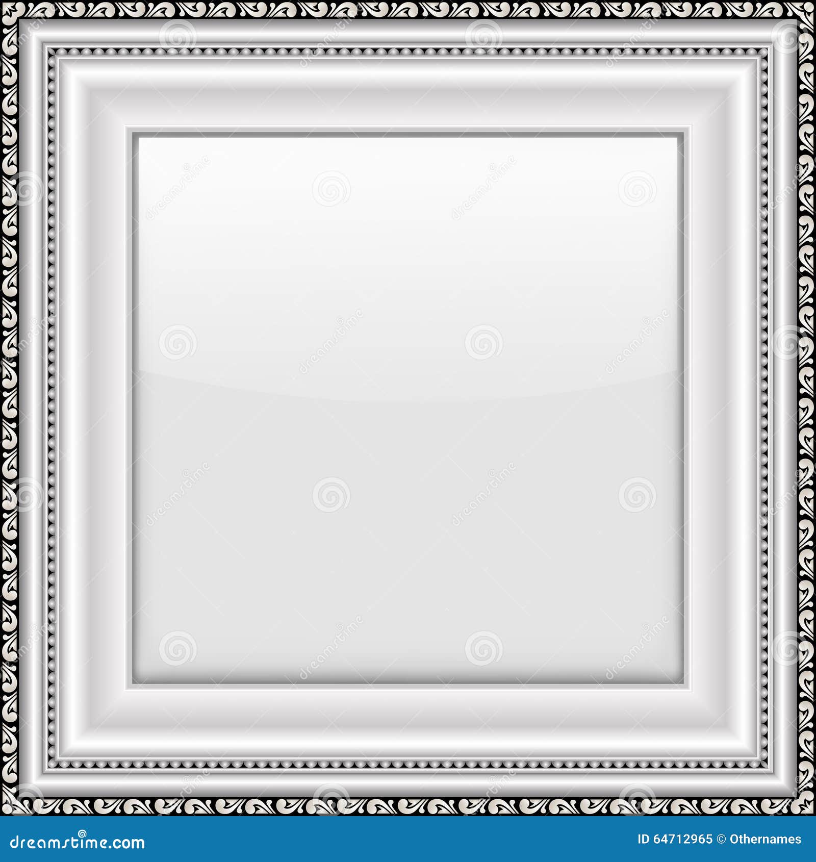 Marco De Plata Vacío Ilustración Del Vector Ilustración del Vector ...