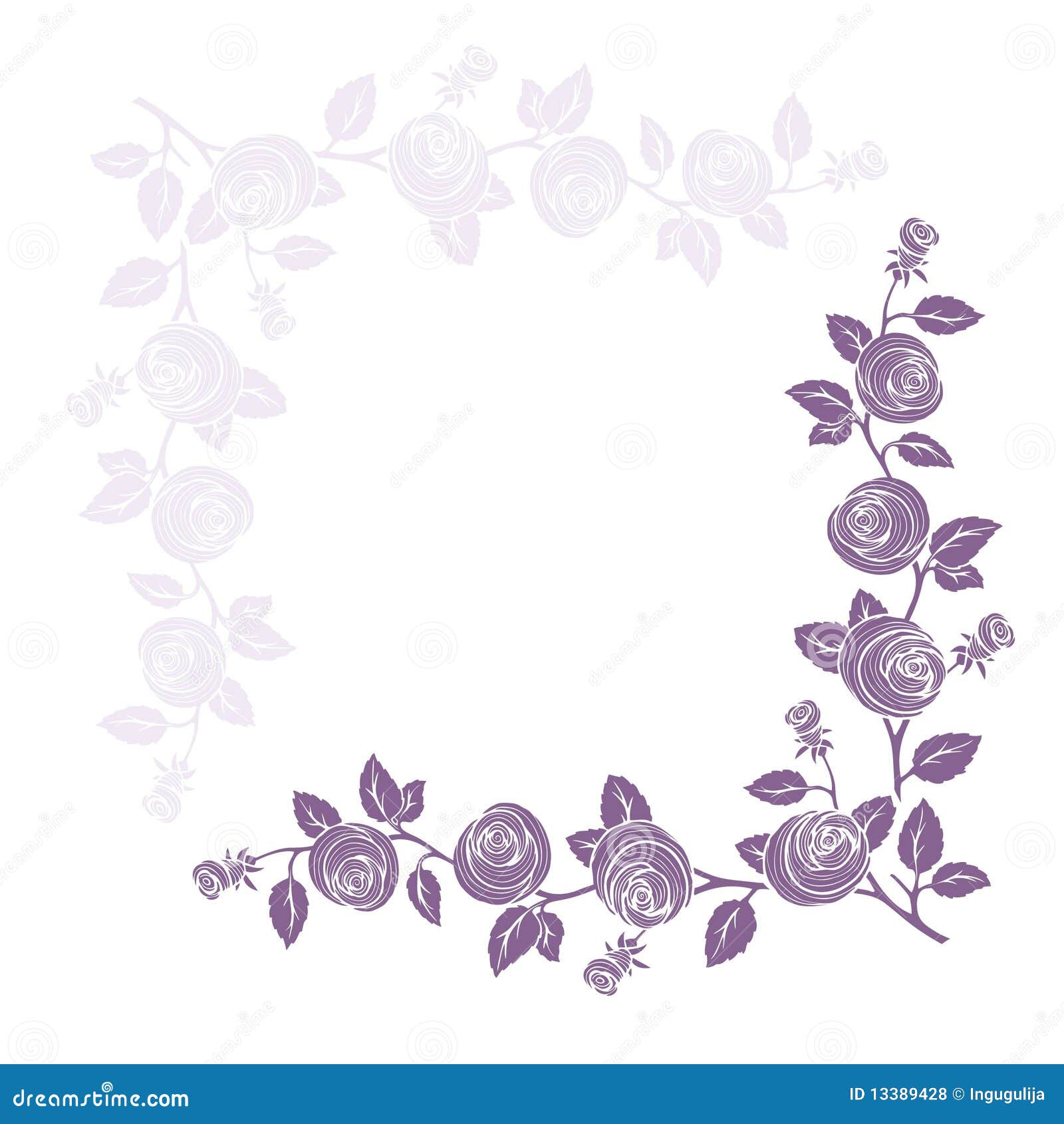 Marco de Rose ilustración del vector. Ilustración de elemento - 13389428