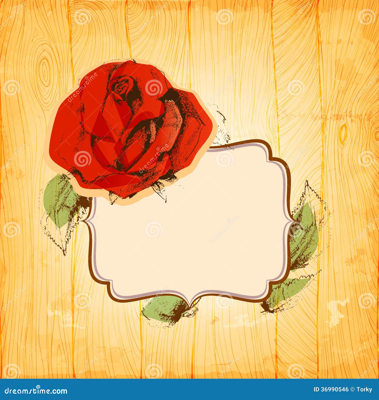 Marco de Rose ilustración del vector. Ilustración de verde - 36990546