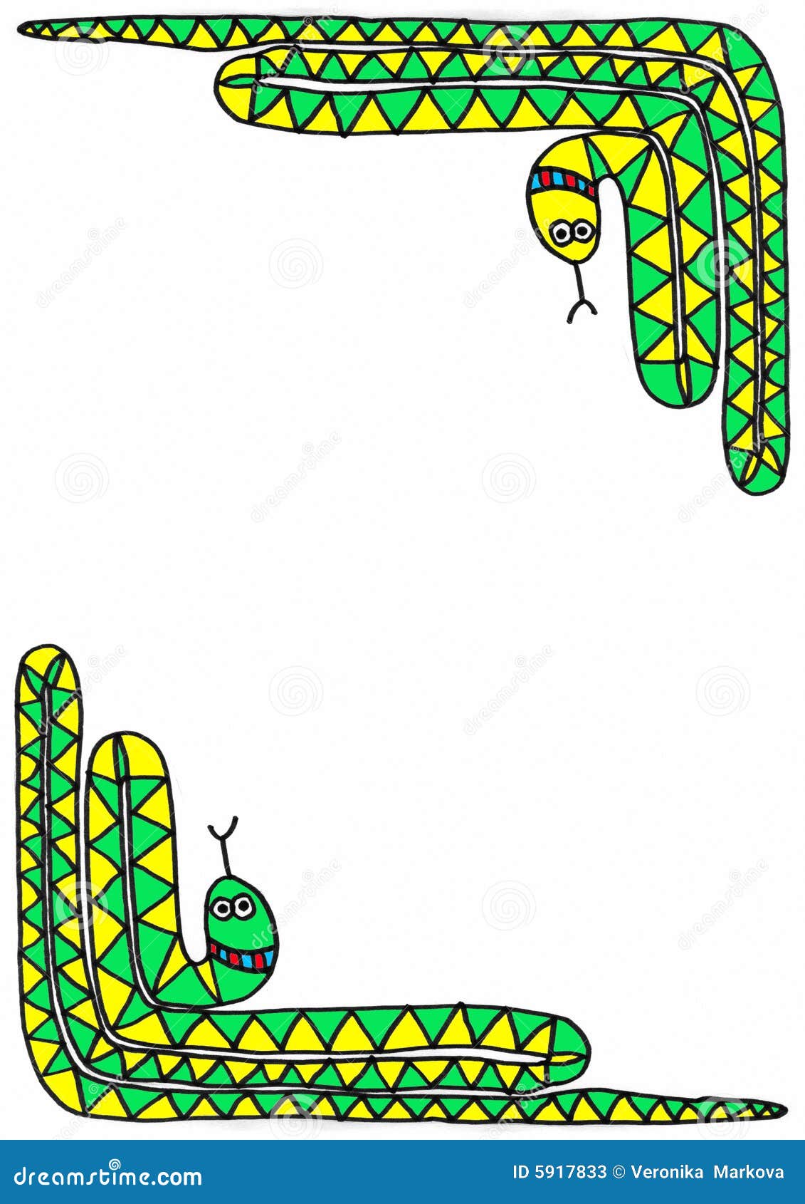 Marco de Snake´s stock de ilustración. Ilustración de marco - 5917833