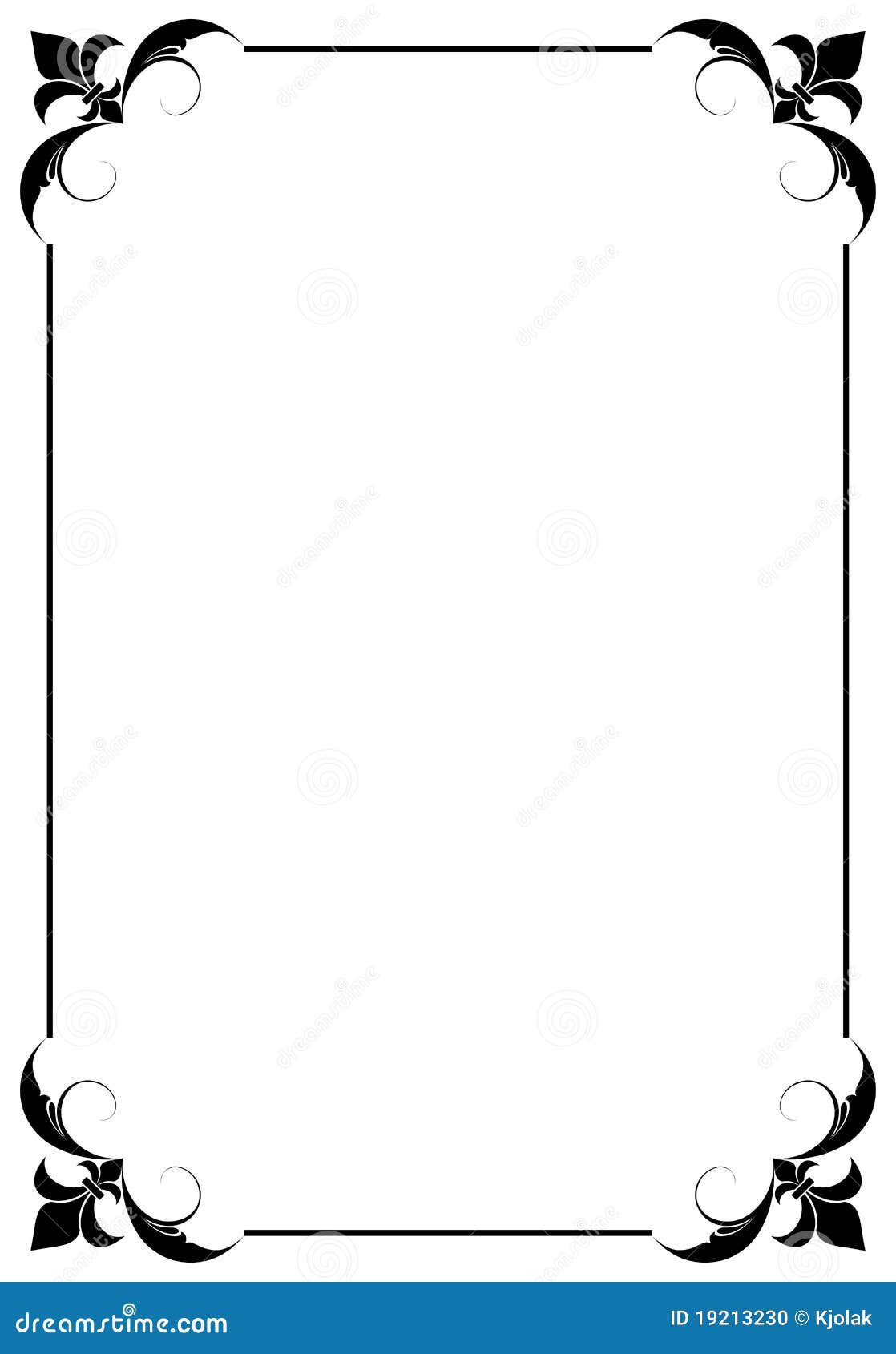 Marco decorativo simple ilustración del vector. Ilustración de marco ...