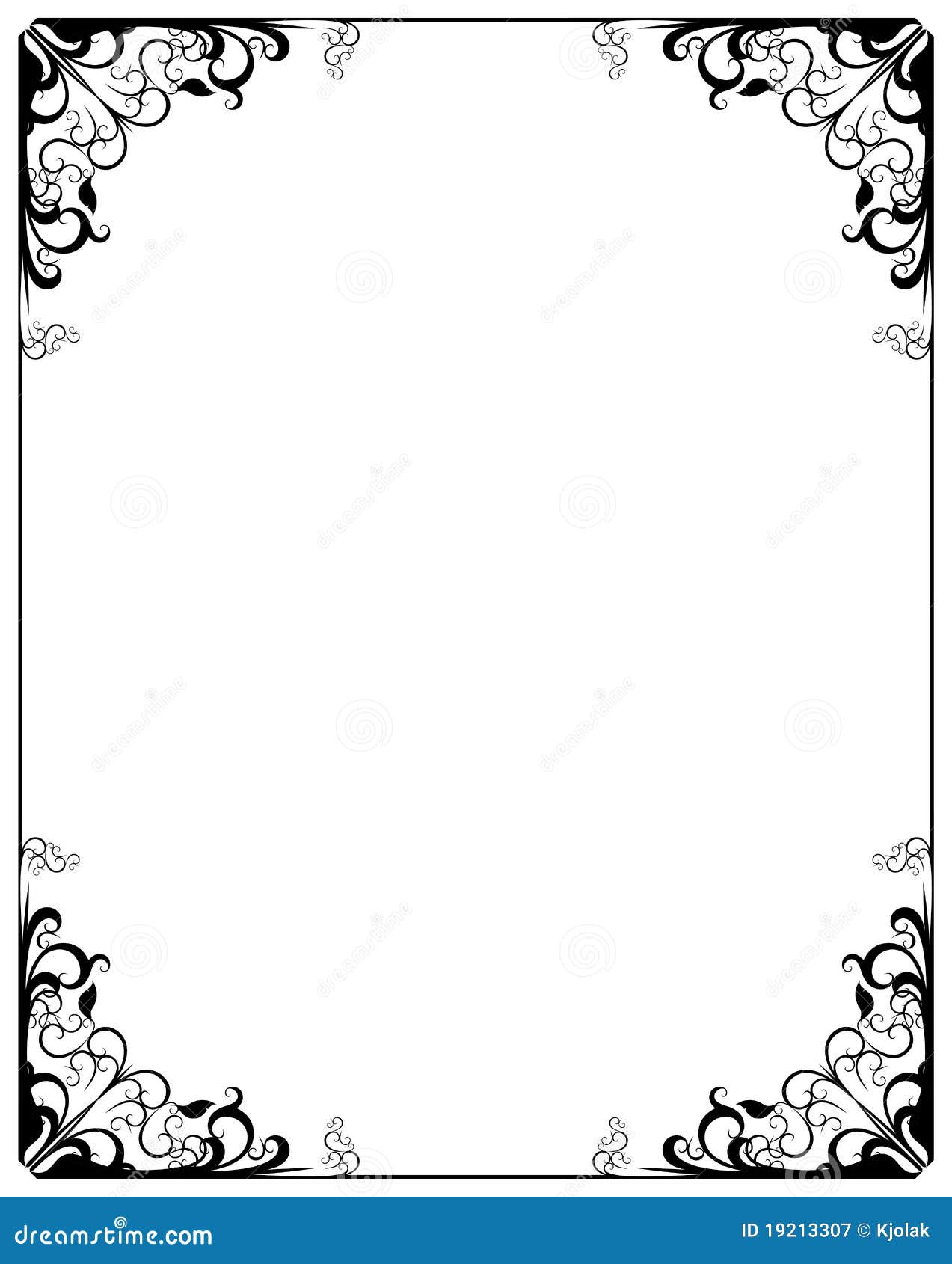 Marco decorativo simple ilustración del vector. Ilustración de adornado ...