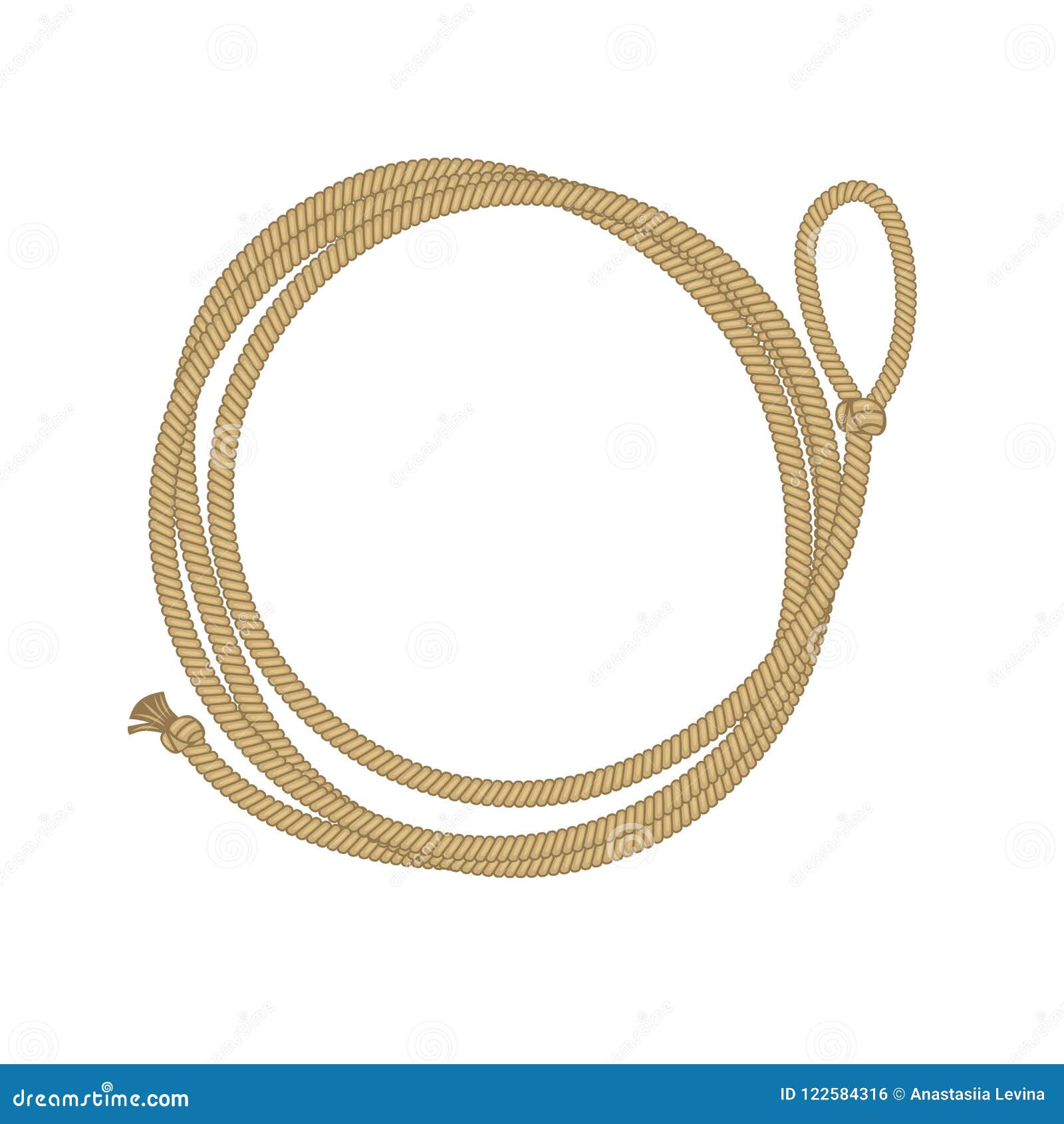 Marco del círculo del lazo ilustración del vector. Ilustración de ...