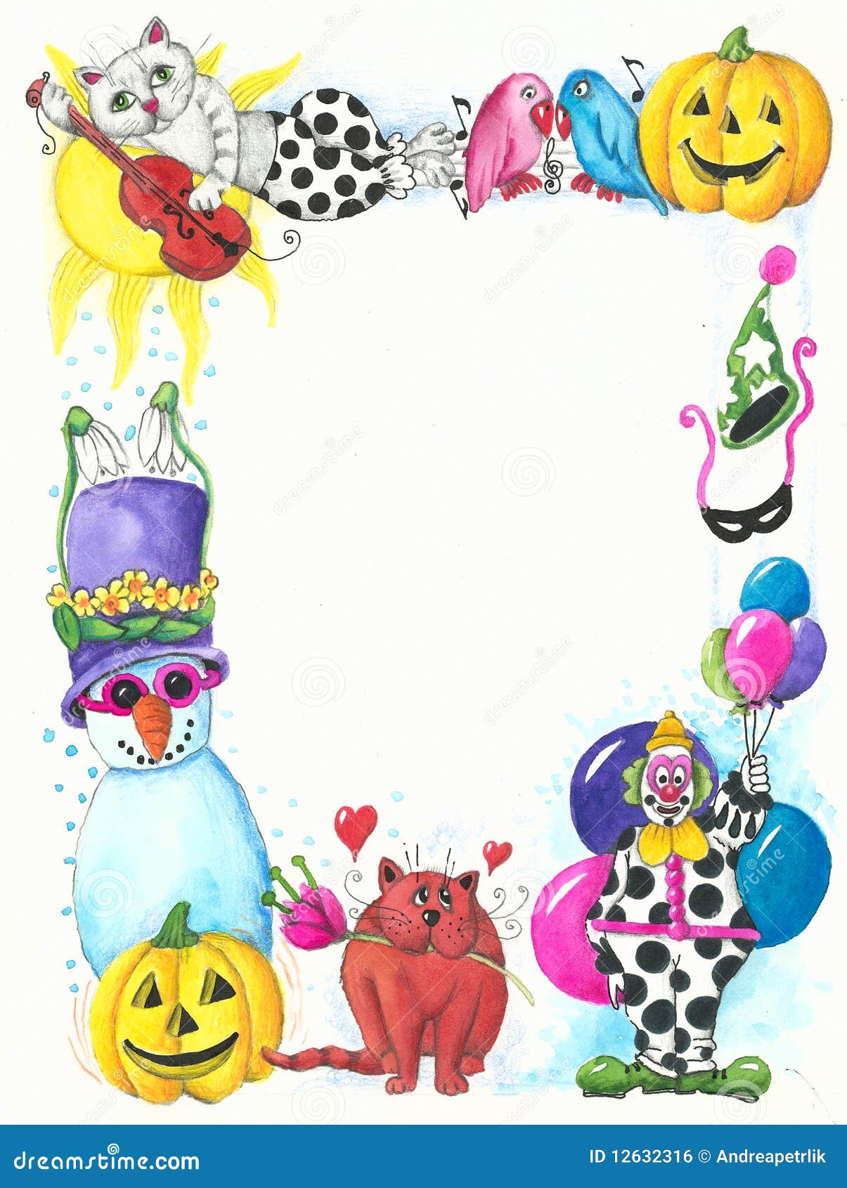 Marco del carnaval stock de ilustración. Ilustración de felicidad ...