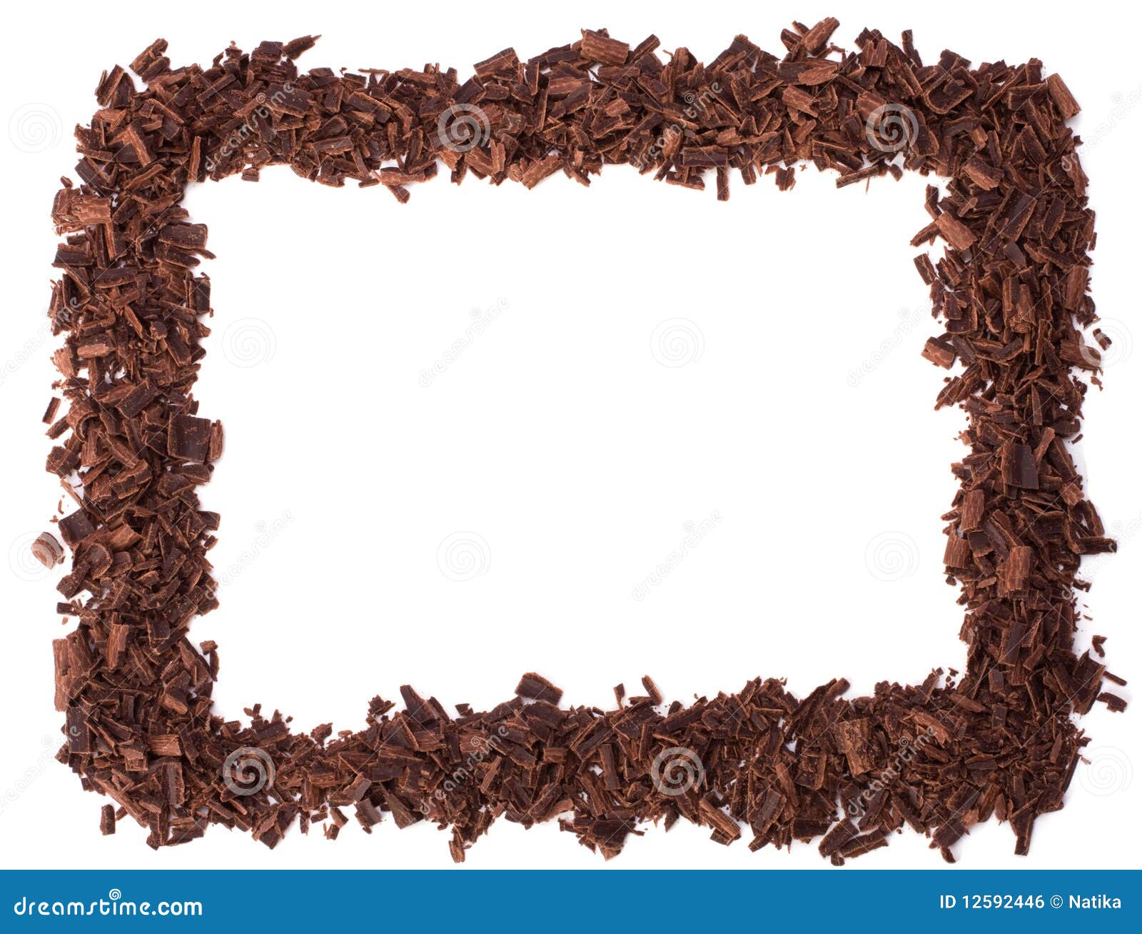 Marco del chocolate foto de archivo. Imagen de copia - 12592446