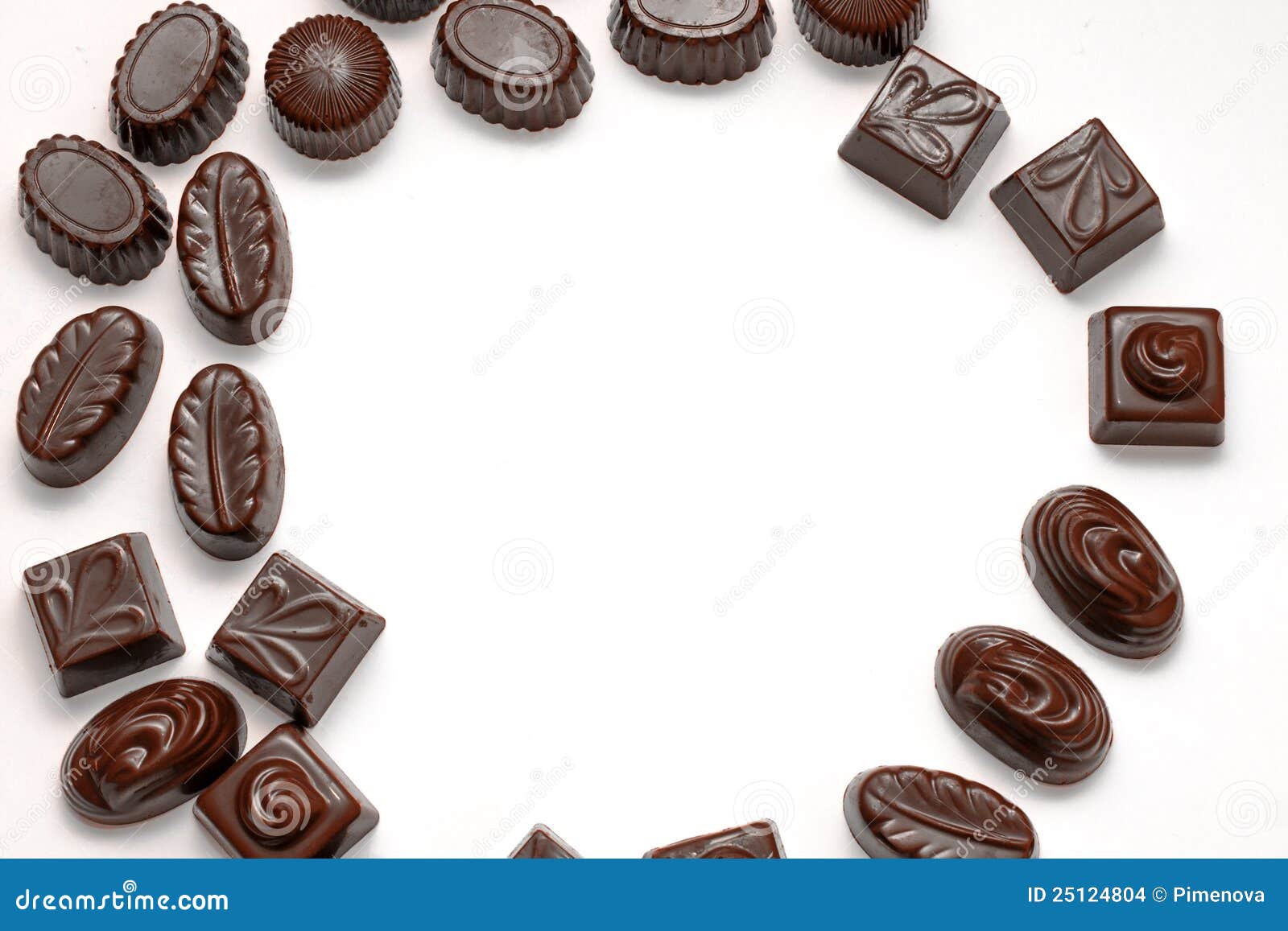 Marco del chocolate foto de archivo. Imagen de bloque - 25124804