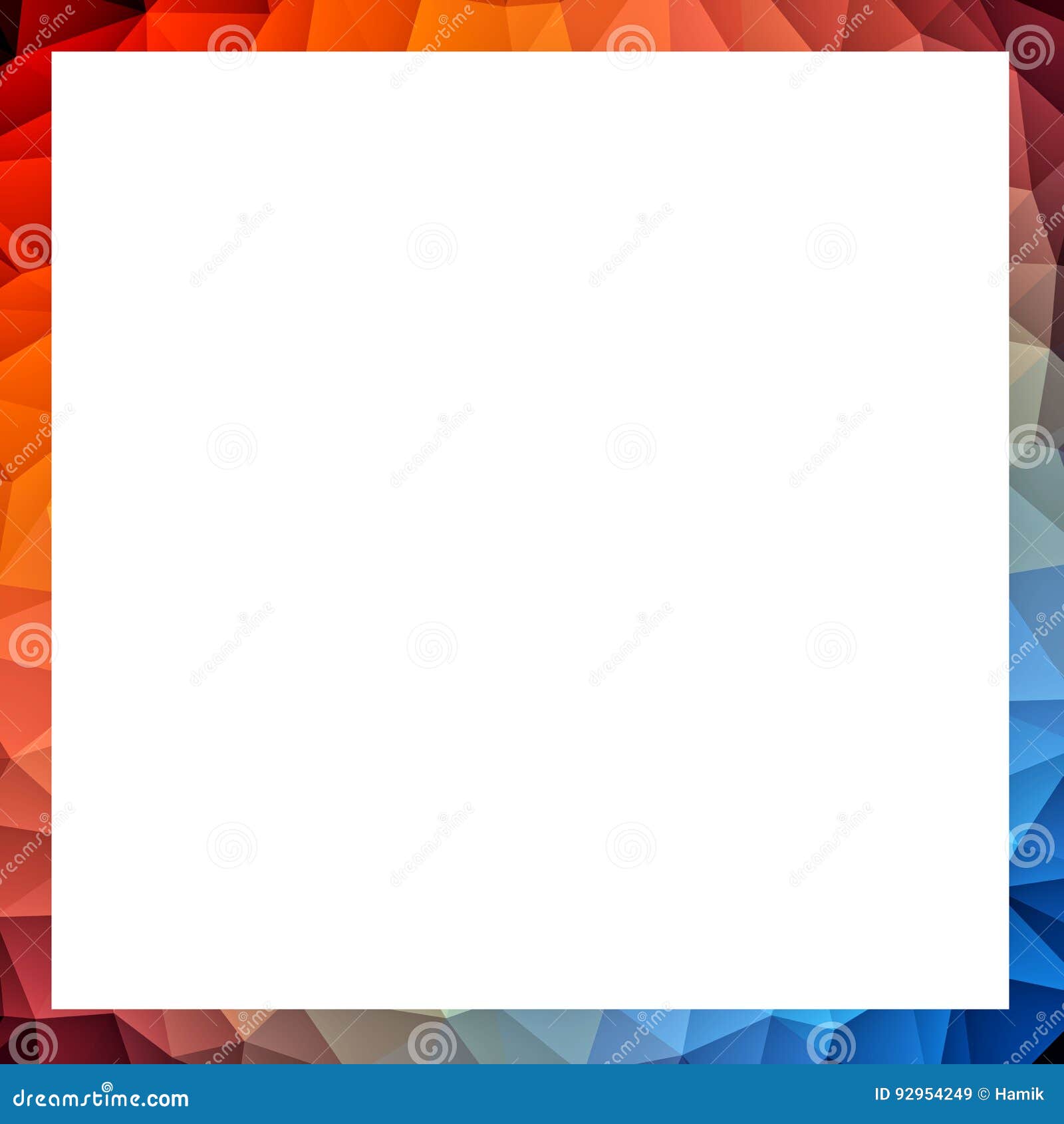 Marco del color stock de ilustración. Ilustración de marco - 92954249