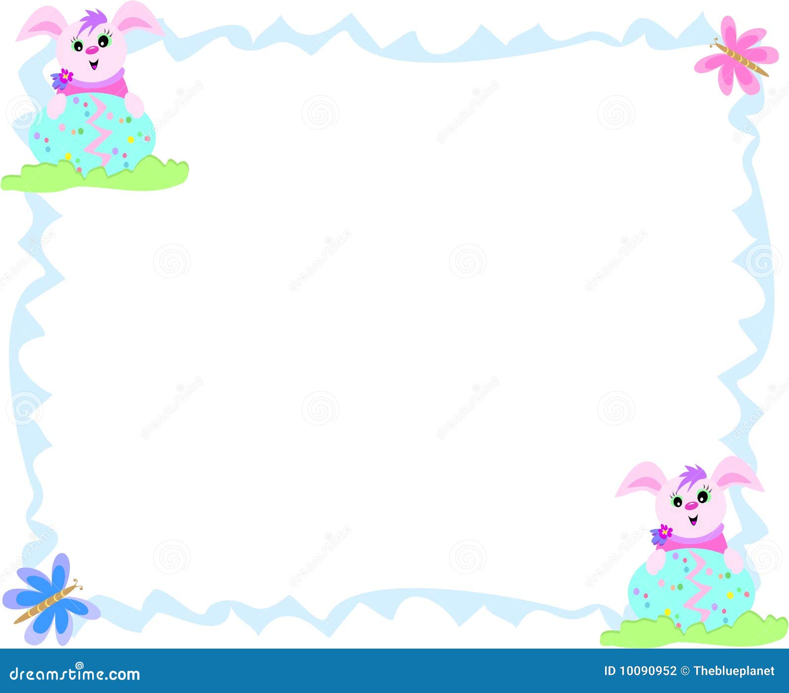 Marco Del Conejo Flojo Del Oído Ilustración del Vector - Ilustración de ...