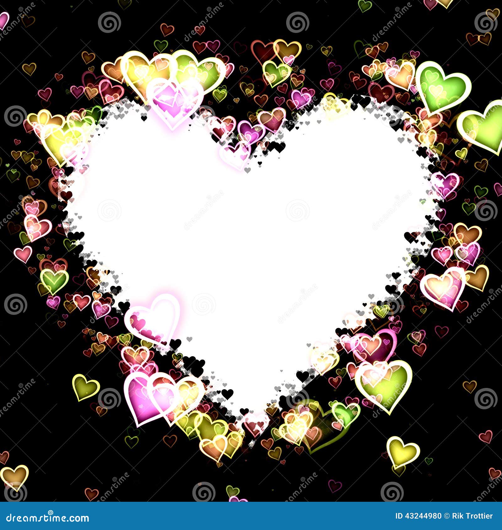 Marco del corazón foto de archivo. Ilustración de tarjeta - 43244980
