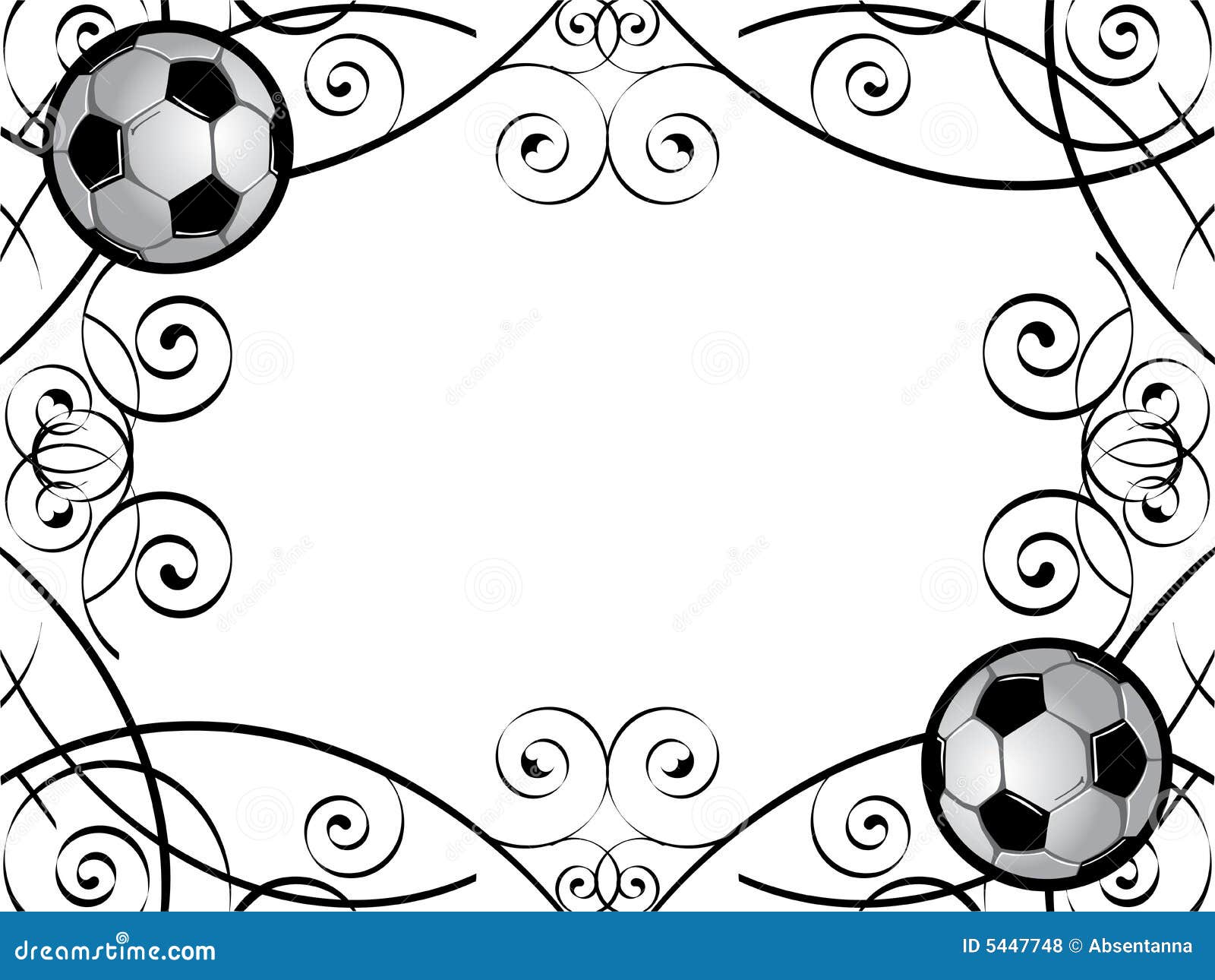 Marco Del Fútbol Fotos de archivo libres de regalías - Imagen: 5447748