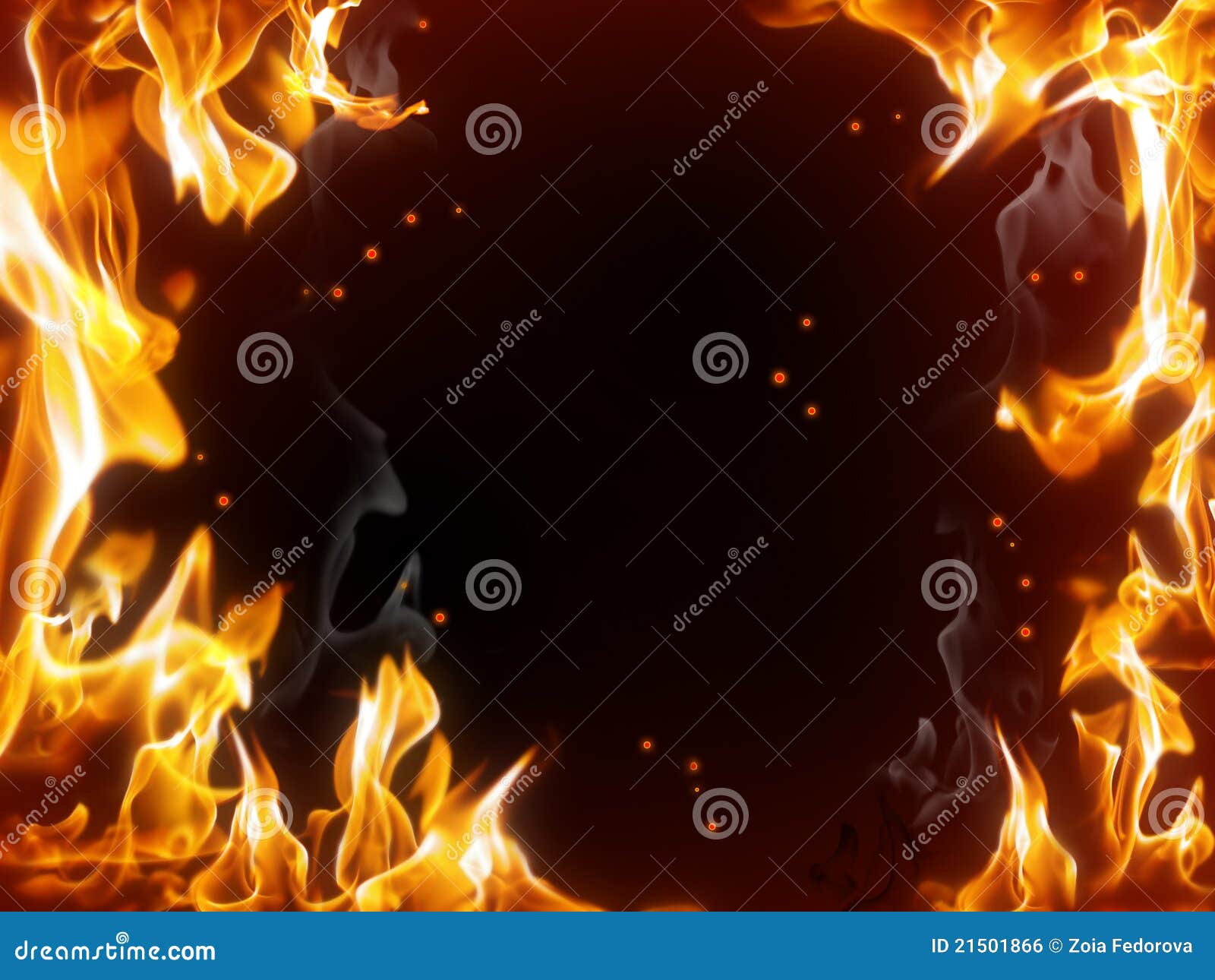 Marco del fuego stock de ilustración. Ilustración de elemento - 21501866