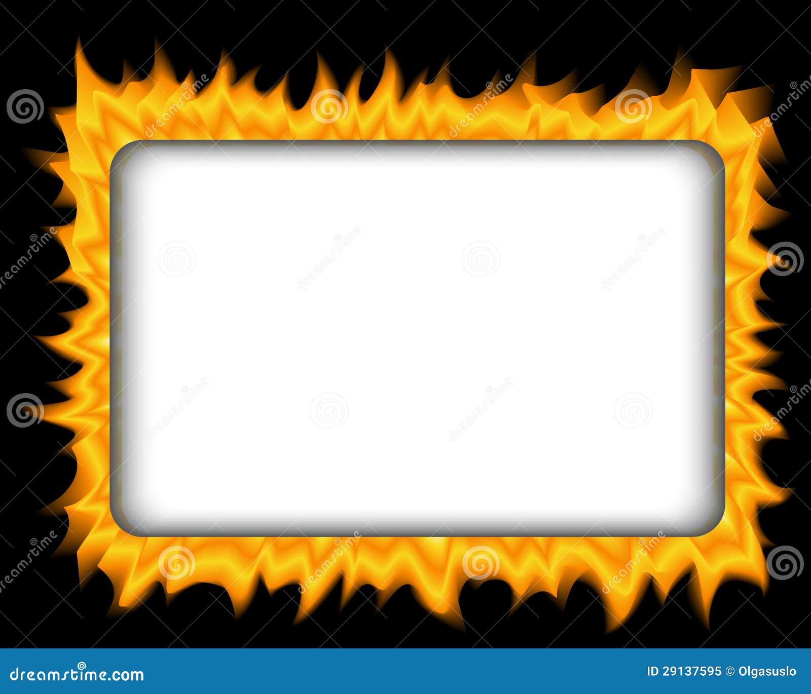 Marco del fuego stock de ilustración. Ilustración de conceptos - 29137595