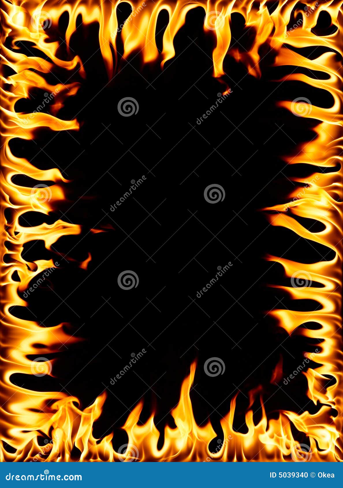 Marco del fuego foto de archivo. Imagen de fuego, marco - 5039340