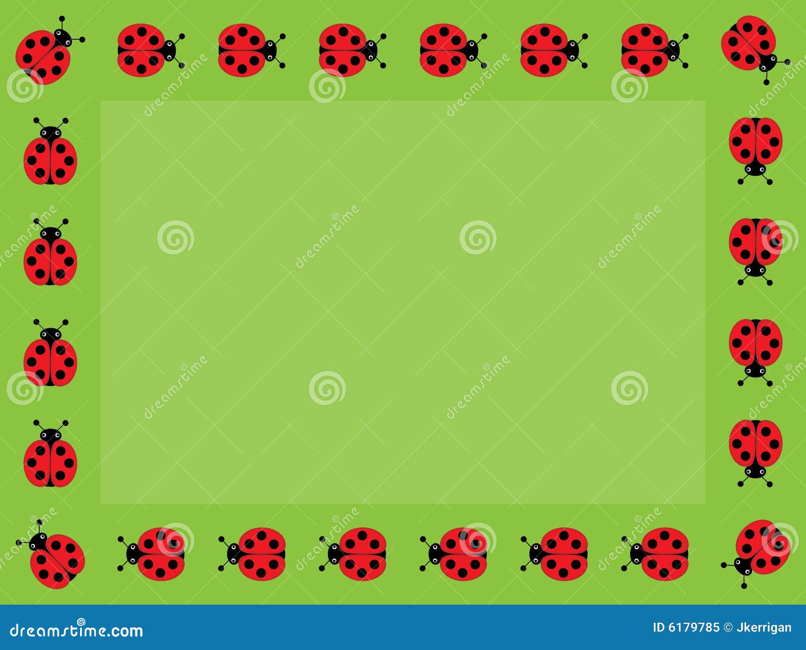 Marco del Ladybug ilustración del vector. Ilustración de mariquitas ...