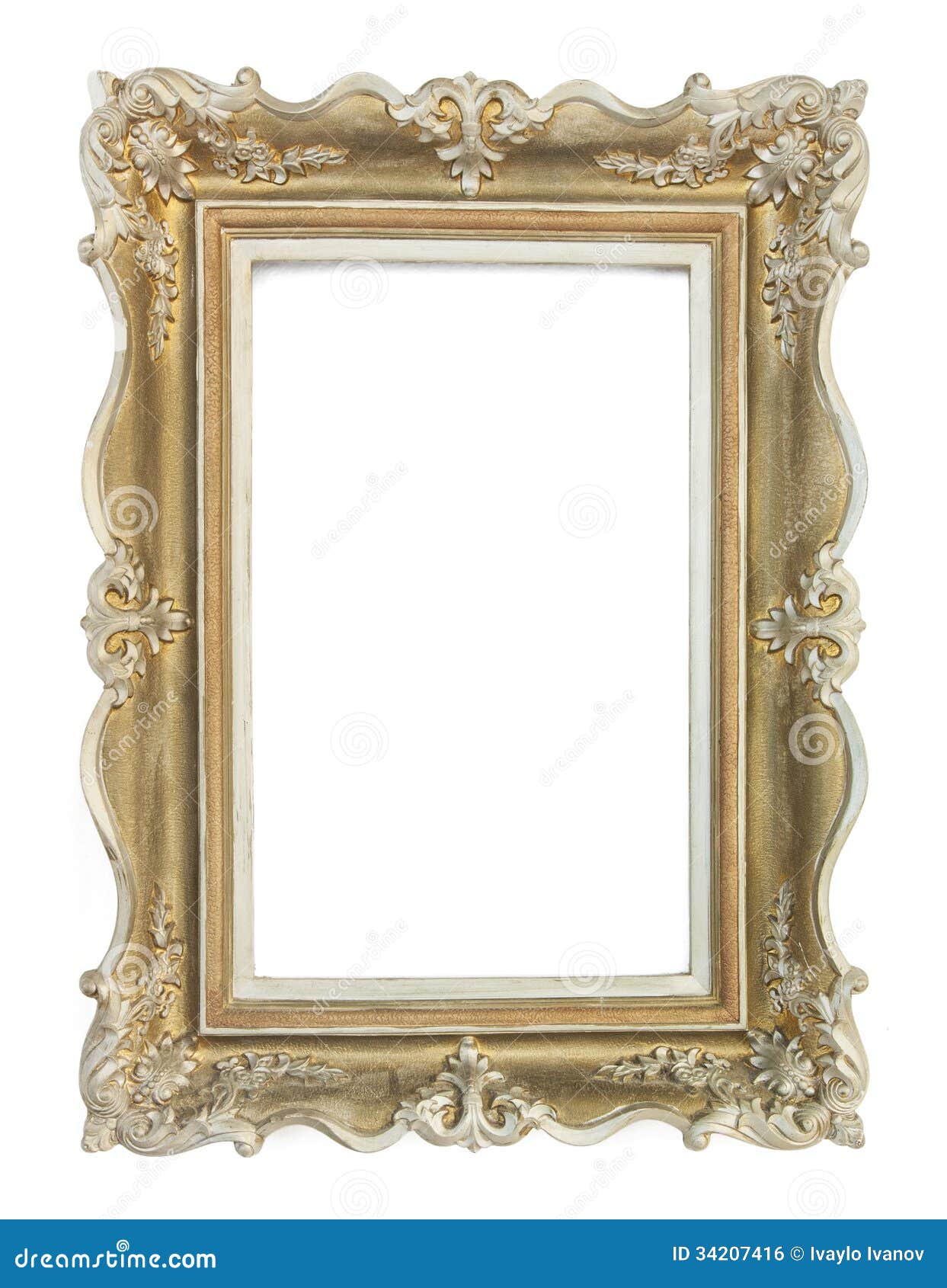 Marco del oro foto de archivo. Imagen de dorado, viejo - 34207416