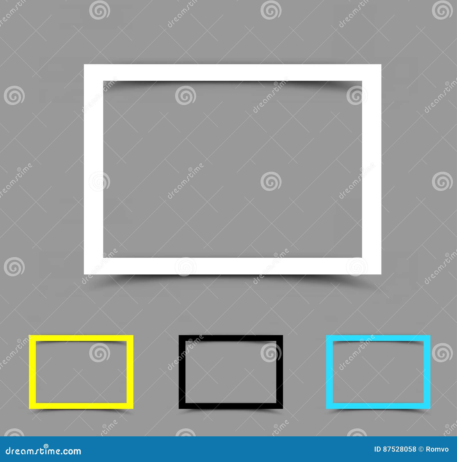 Marco Del Papel A4 Horizontal Ilustración del Vector - Ilustración de ...