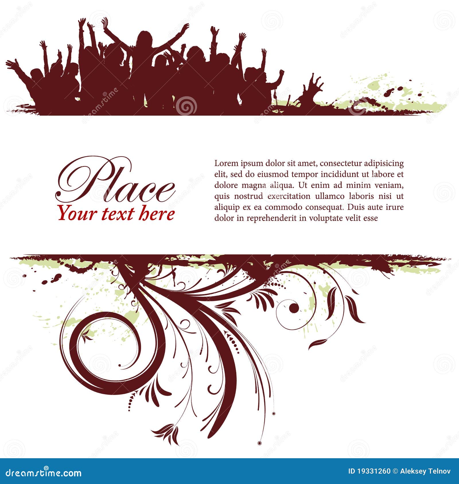 Marco del partido ilustración del vector. Ilustración de mujer - 19331260