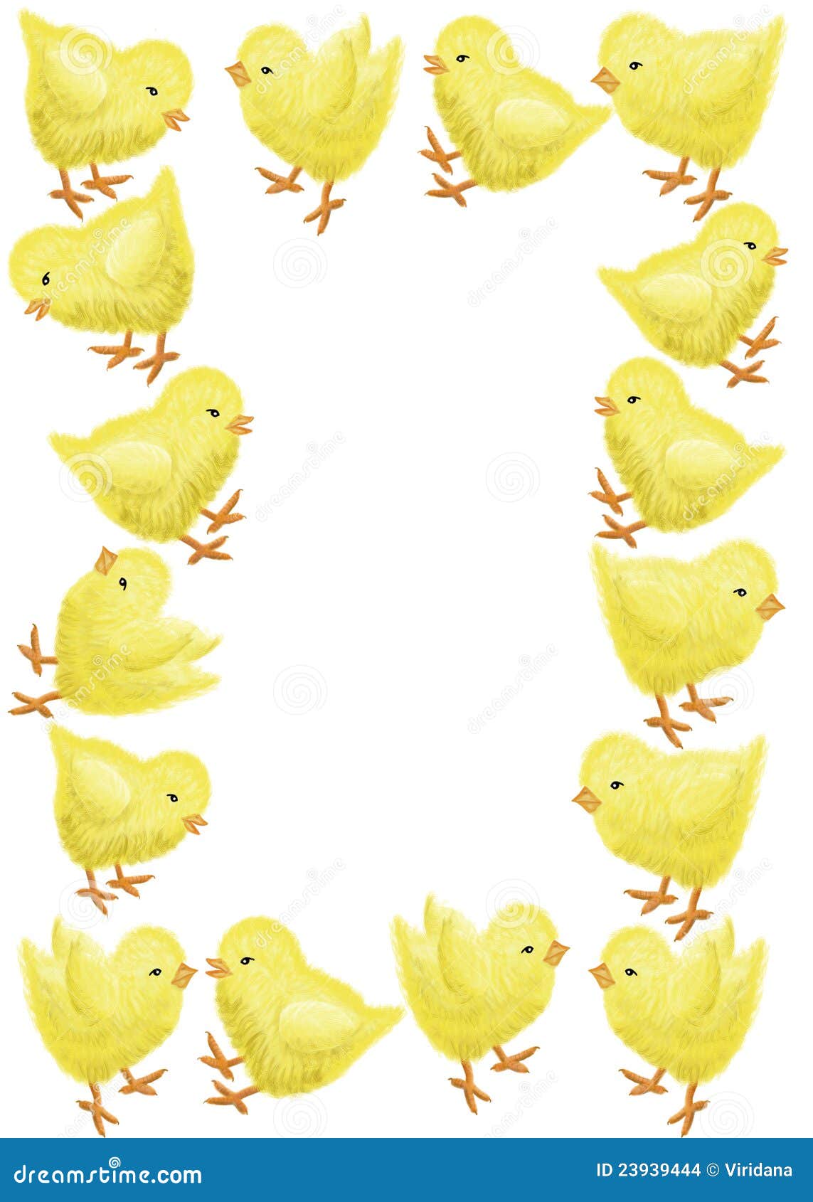 Marco del pollo stock de ilustración. Ilustración de polluelo - 23939444