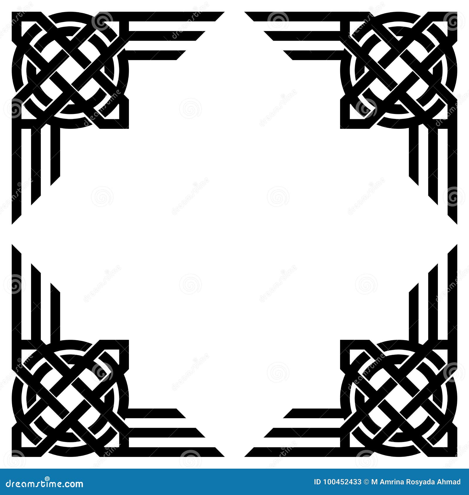 Marco del vector ilustración del vector. Ilustración de fuente - 100452433