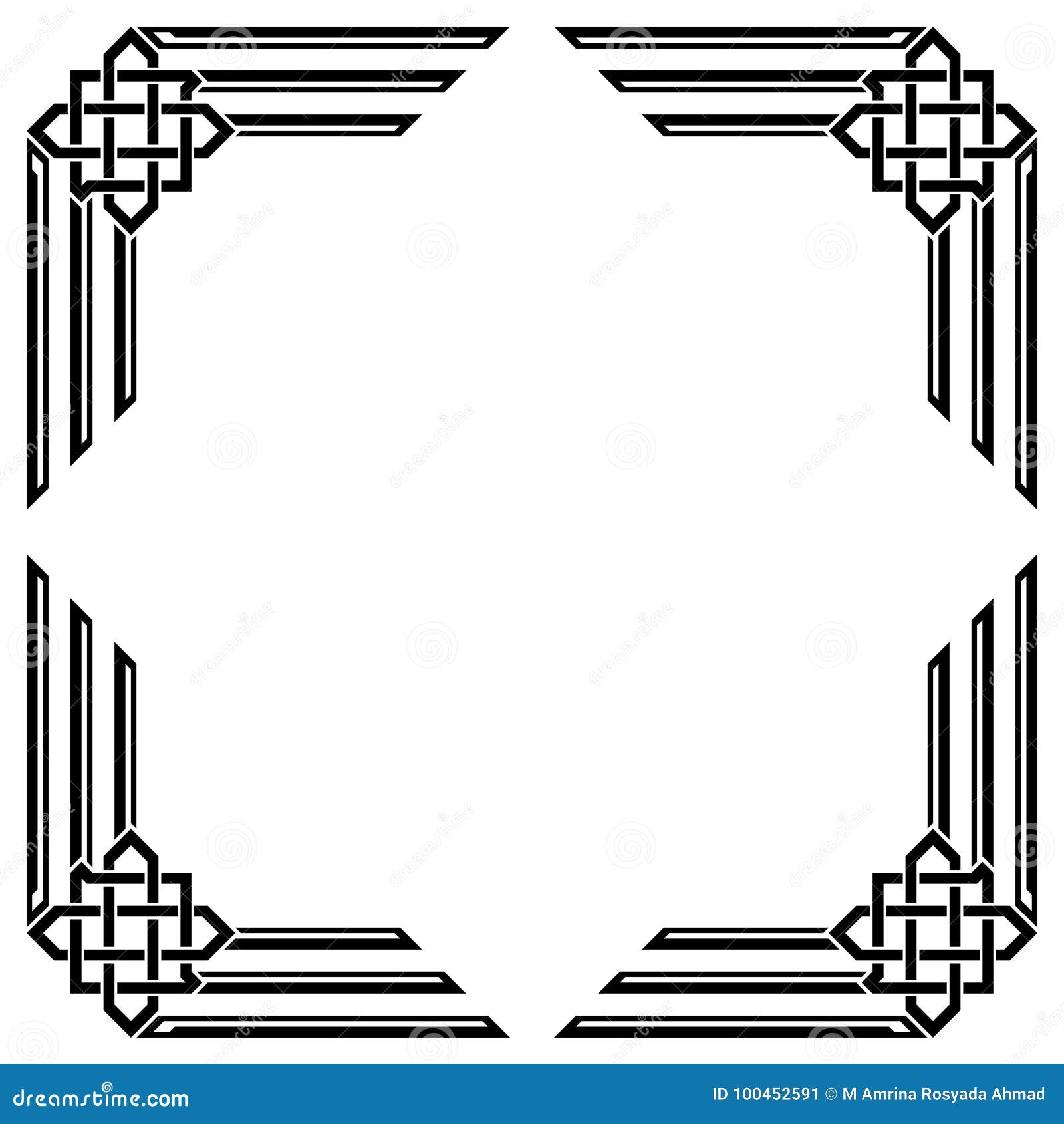 Marco del vector ilustración del vector. Ilustración de modelo - 100452591