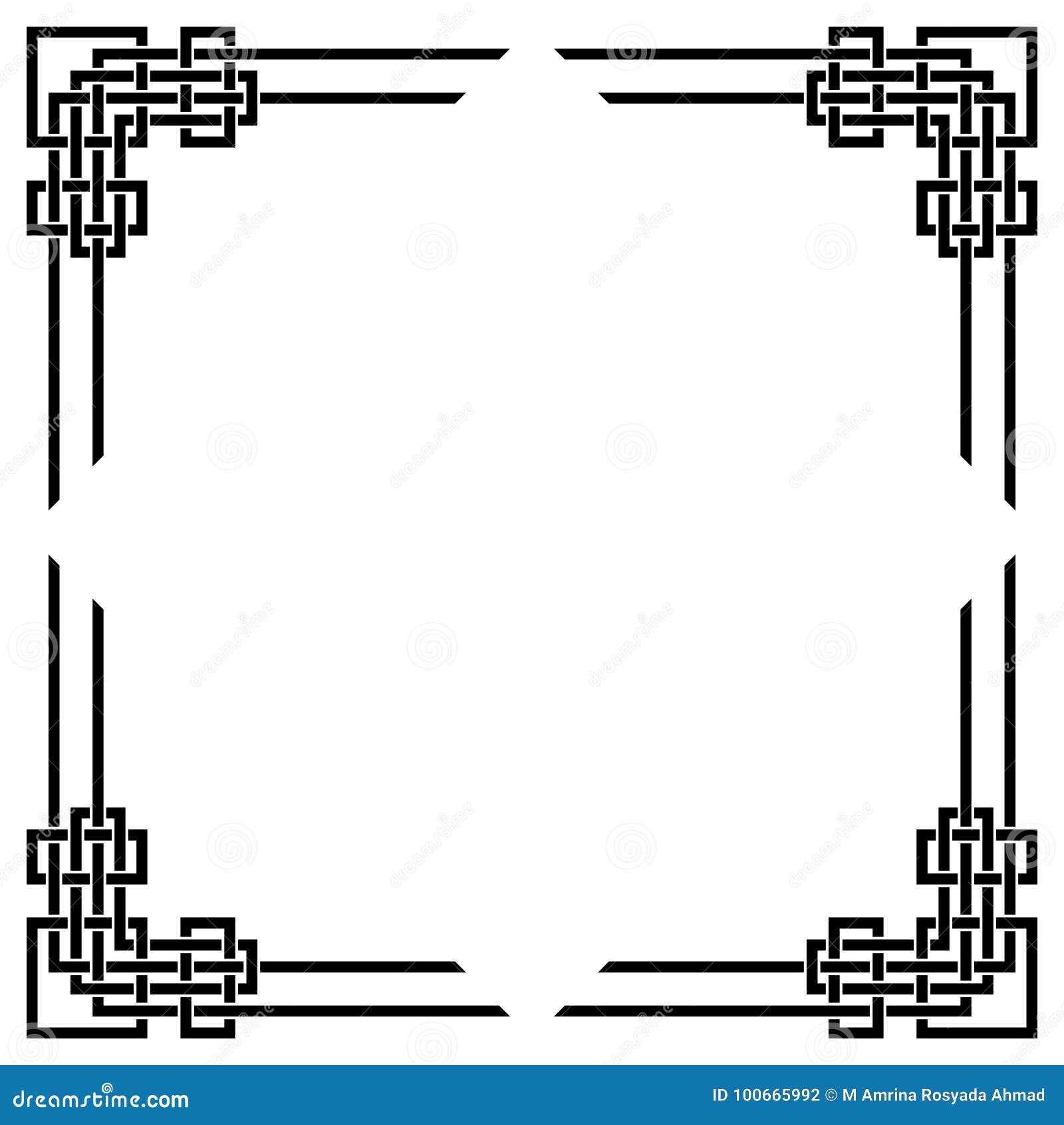 Marco del vector ilustración del vector. Ilustración de texto - 100665992