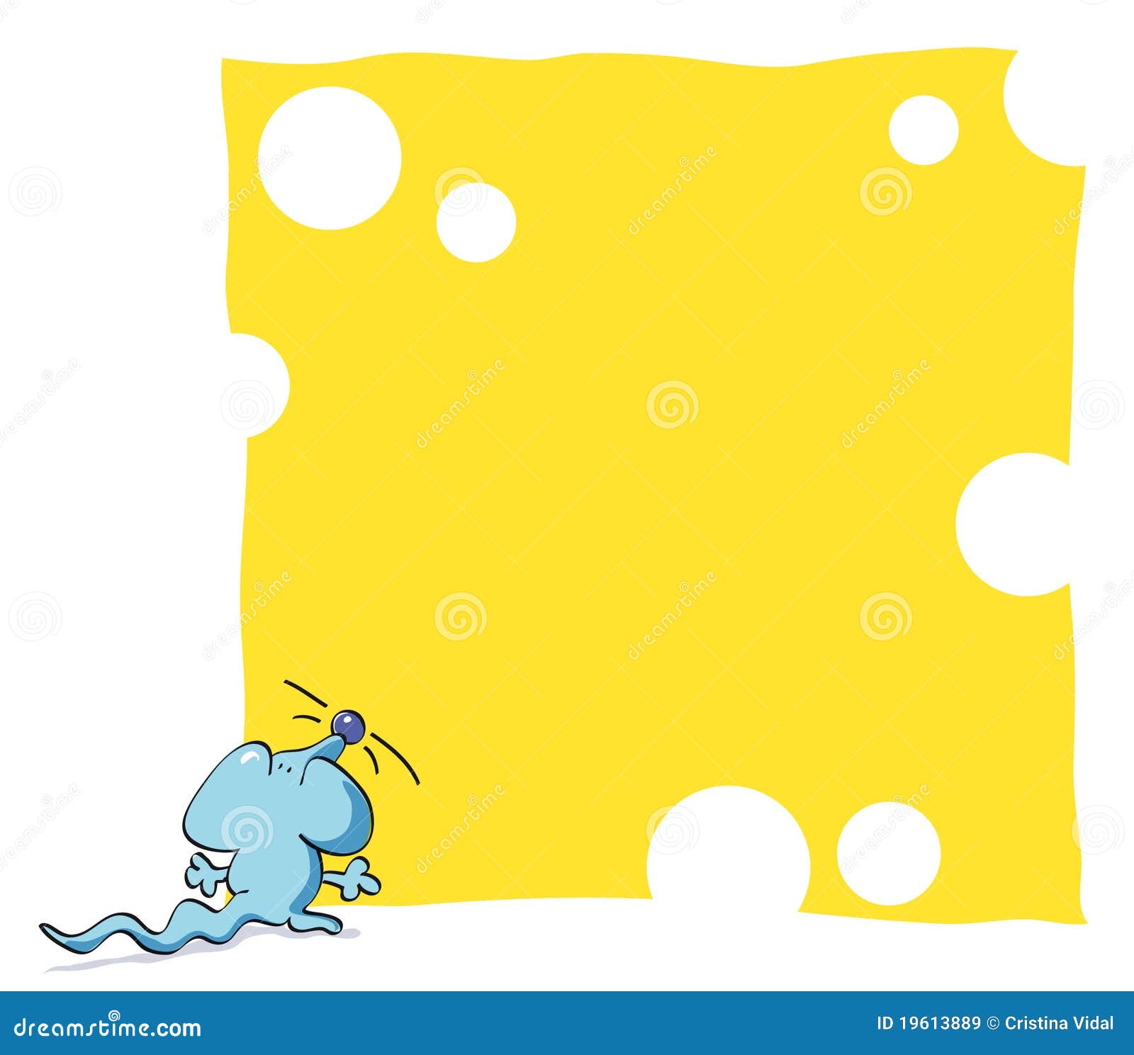 Marco divertido del ratón stock de ilustración. Ilustración de quebrar ...