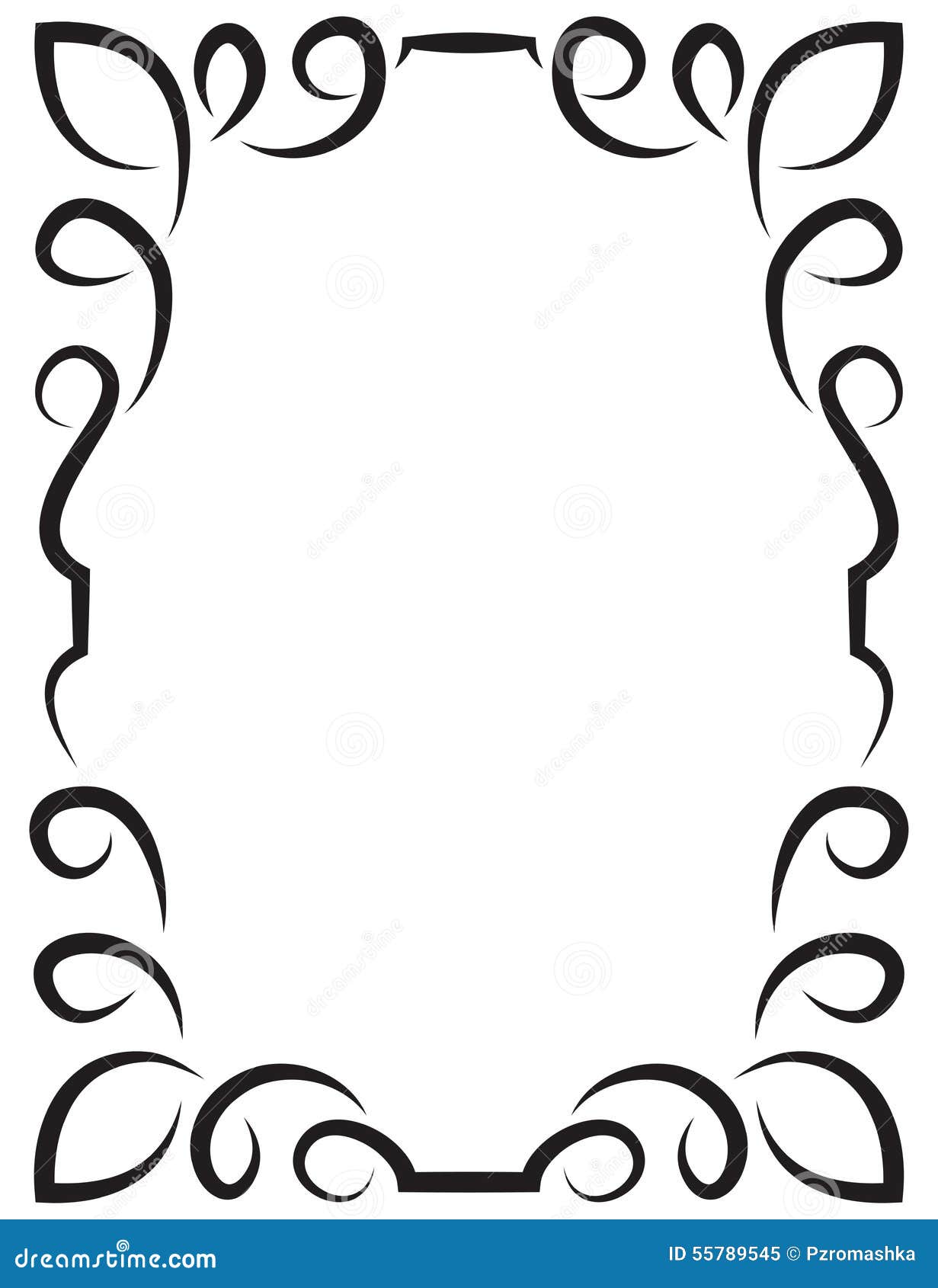 Marco Elegante Del Vector Para El Diseño Ilustración del Vector ...