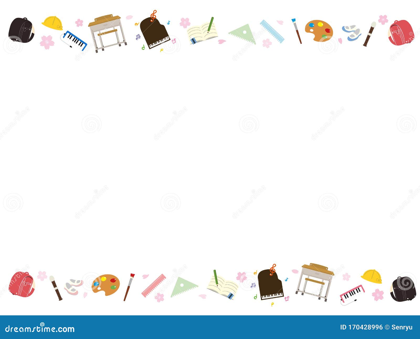 Marco escolar ilustración del vector. Ilustración de marco - 170428996