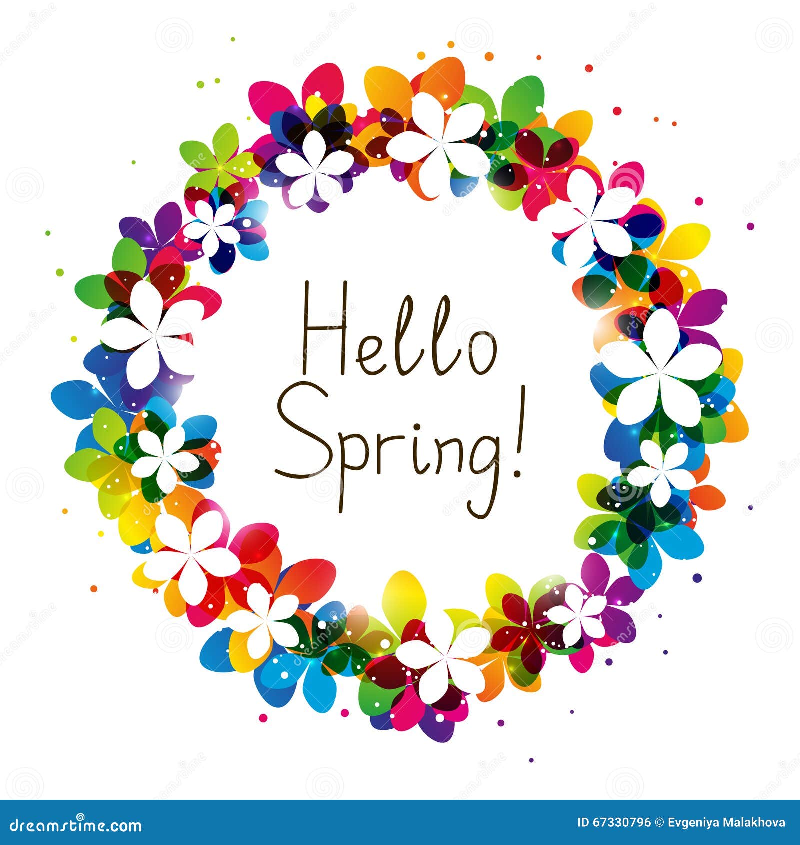 Marco Floral De La Primavera Ilustración del Vector - Ilustración de ...