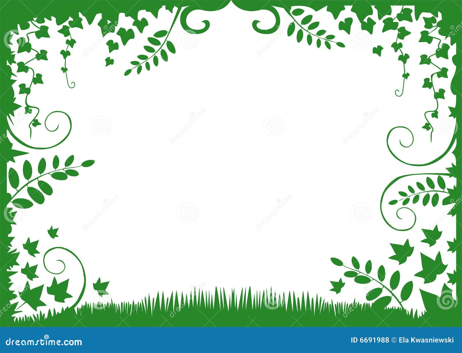 Marco Floral Del Vector Verde Fotos de archivo libres de regalías ...